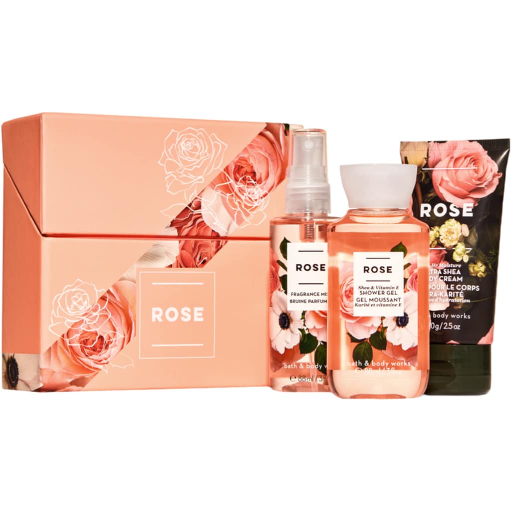 Bath And Body Works Gift Set Box Rose – TheBeautybasket.in