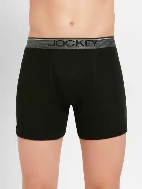 Jockey Boxer Briefs with Front Fly & Exposed Waistband #8009 (Pack of 2 ...