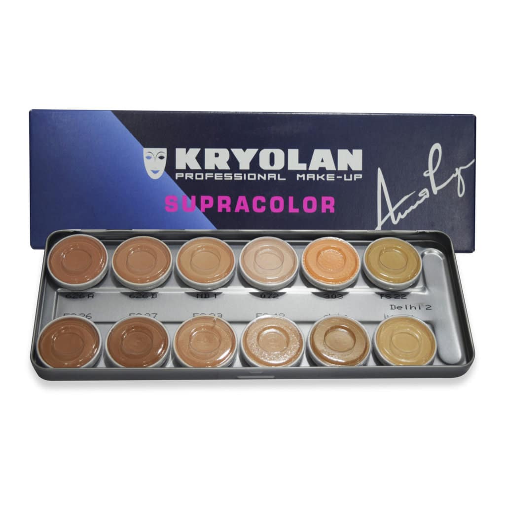 Kryolan Supracolor Make-Up Palette 12 Colors Delhi 2 – TheBeautybasket.in