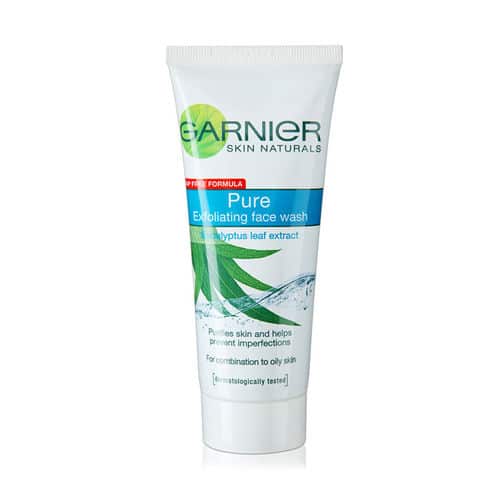Garnier Pure Exfoliating Face Wash For Combination To Oily Skin 100Gm ...
