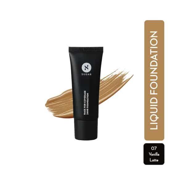 Rage For Coverage 24Hr Foundation – 07 Vanilla Latte – TheBeautybasket.in
